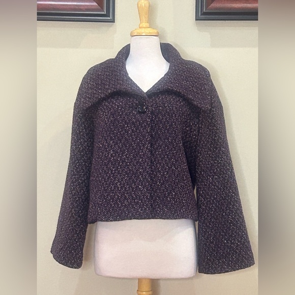 Willi Smith | Jackets & Coats | Willi Smith Size Large Purple Tweed ...